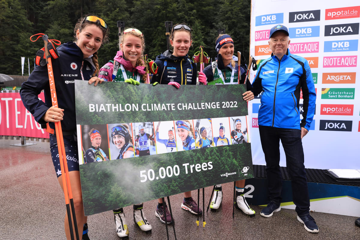 Biathlon Climate Challenge completed: 50,000 trees to be planted
