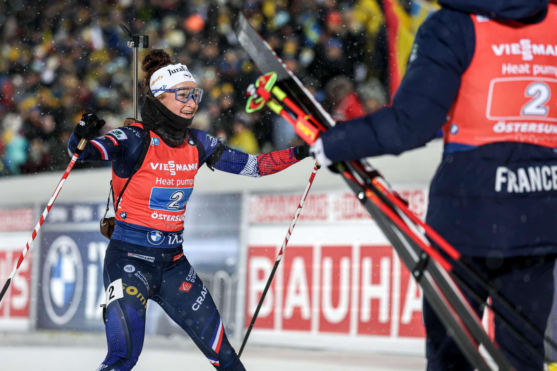 Lou Jeanmonnot Anchors French Mixed Relay Win