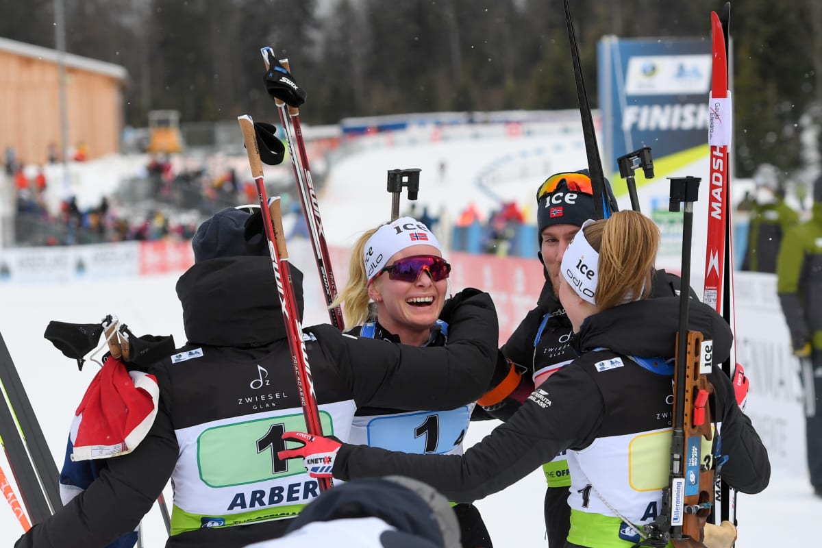 Norway and Russia claim the IBU OECH Mixed Relays